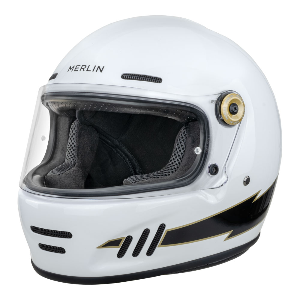 MERLIN HELMET REVIVAL FLASH OPTIC WHITE 61-62cm) XL | GP Wholesale