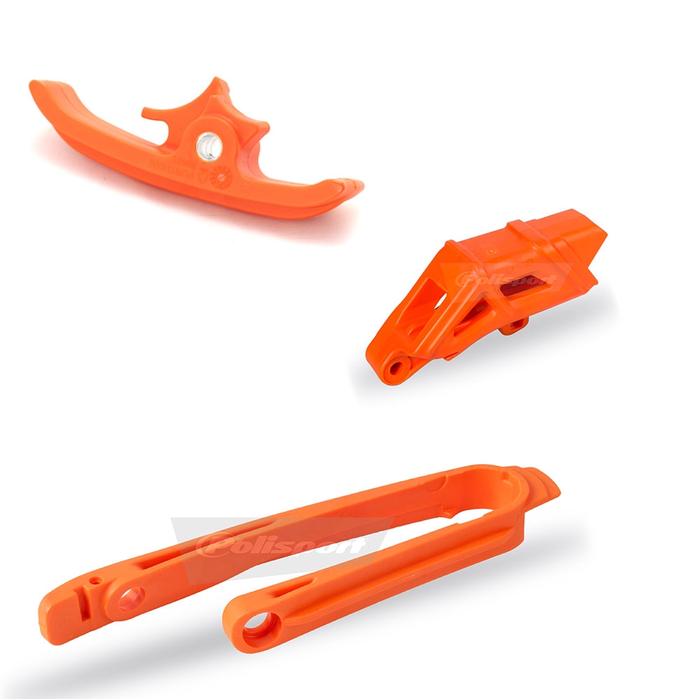 CHAIN GUIDE & SLIDER KIT KTM ORANGE | GP Wholesale